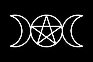 Pentagram with Two Crescent Moons (Triple Goddess Moon) Meaning: A ...