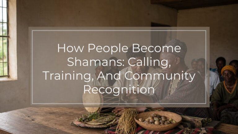 How People Become Shamans: Calling, Training, and Community Recognition ...