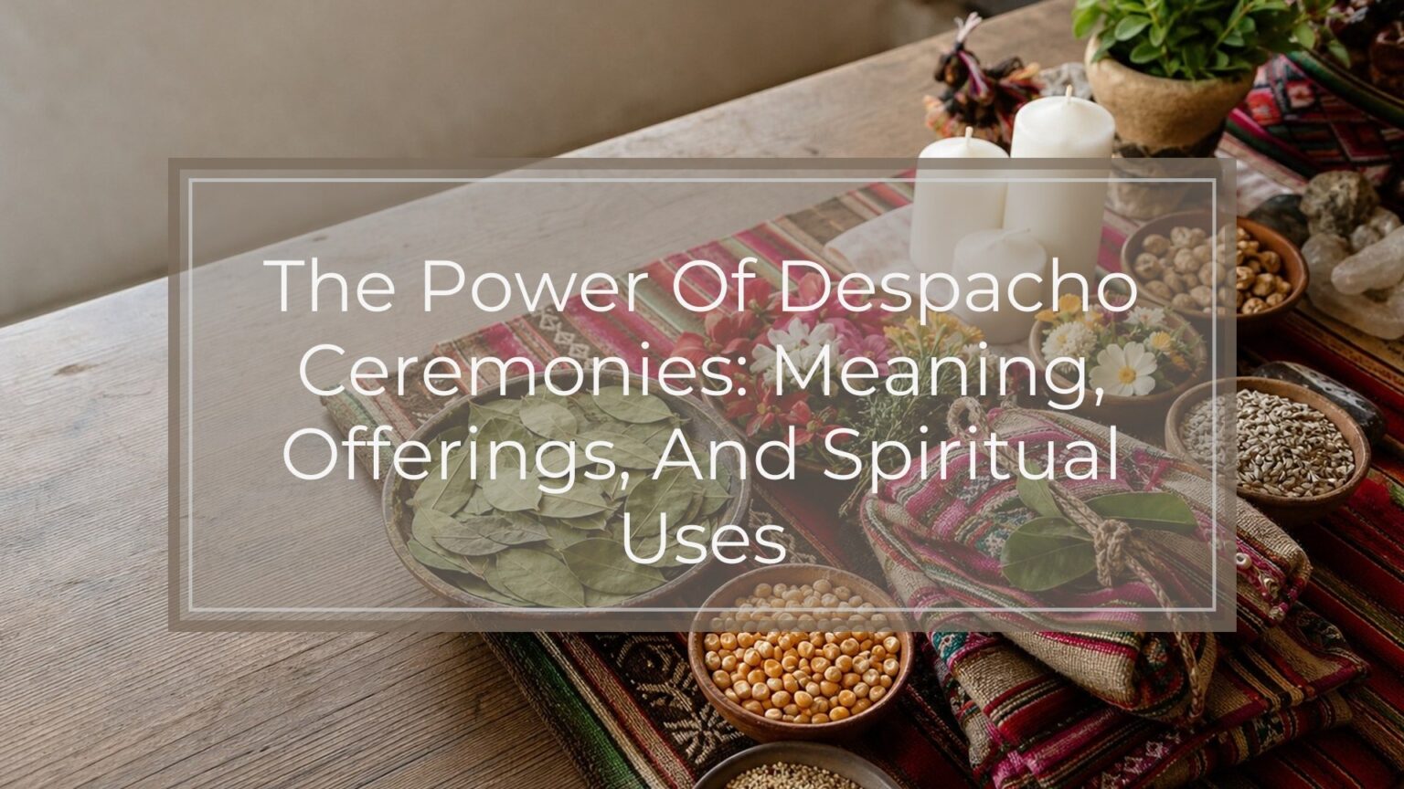 The Power of Despacho Ceremonies: Meaning, Offerings, and Spiritual ...